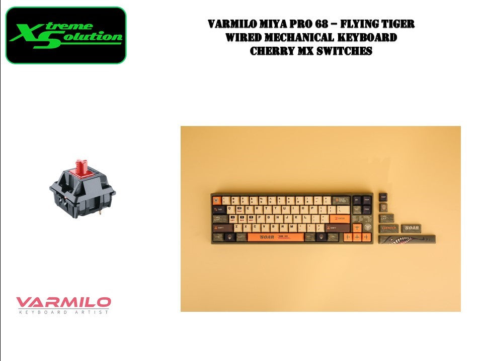 Varmilo Miya Pro 68 - Flying Tiger Wired Mechanical Keyboard – XtremeSolution