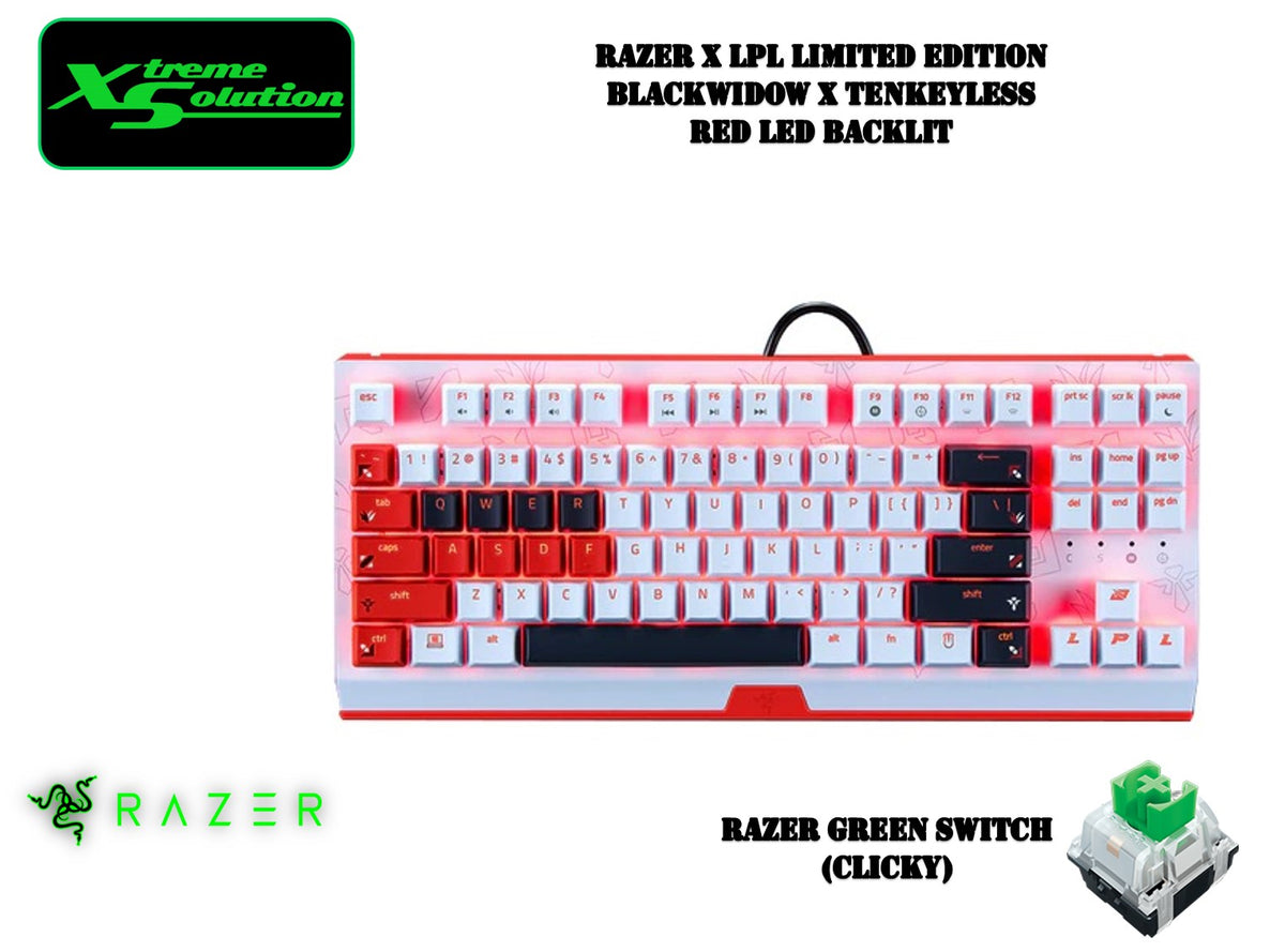 Razer X LPL - Limited Edition Blackwidow X Tenkeyless | Red LED Backli – XtremeSolution
