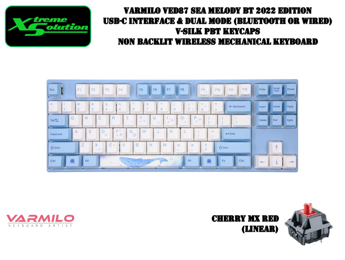 Varmilo VED87 BT Sea Melody - Wireless Mechanical Keyboard – XtremeSolution