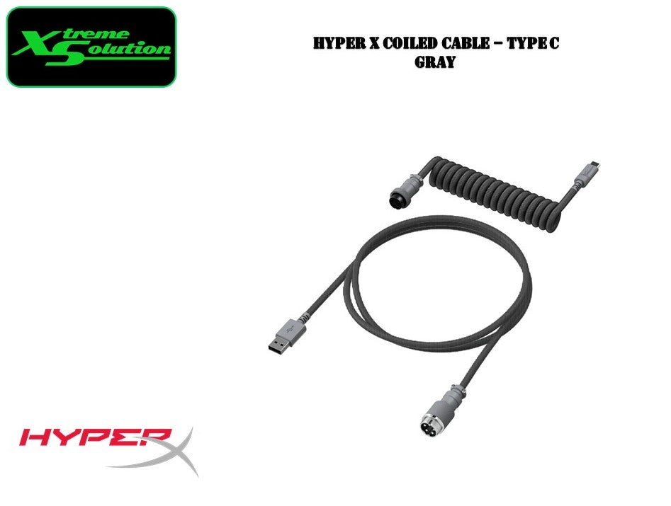 HyperX Coiled Cable - Type-C Cable For Me Mechanical Keyboards - Red ...