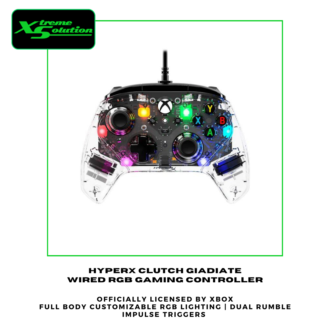 HyperX Clutch Giadiate RGB Wired Gaming Controller – XtremeSolution