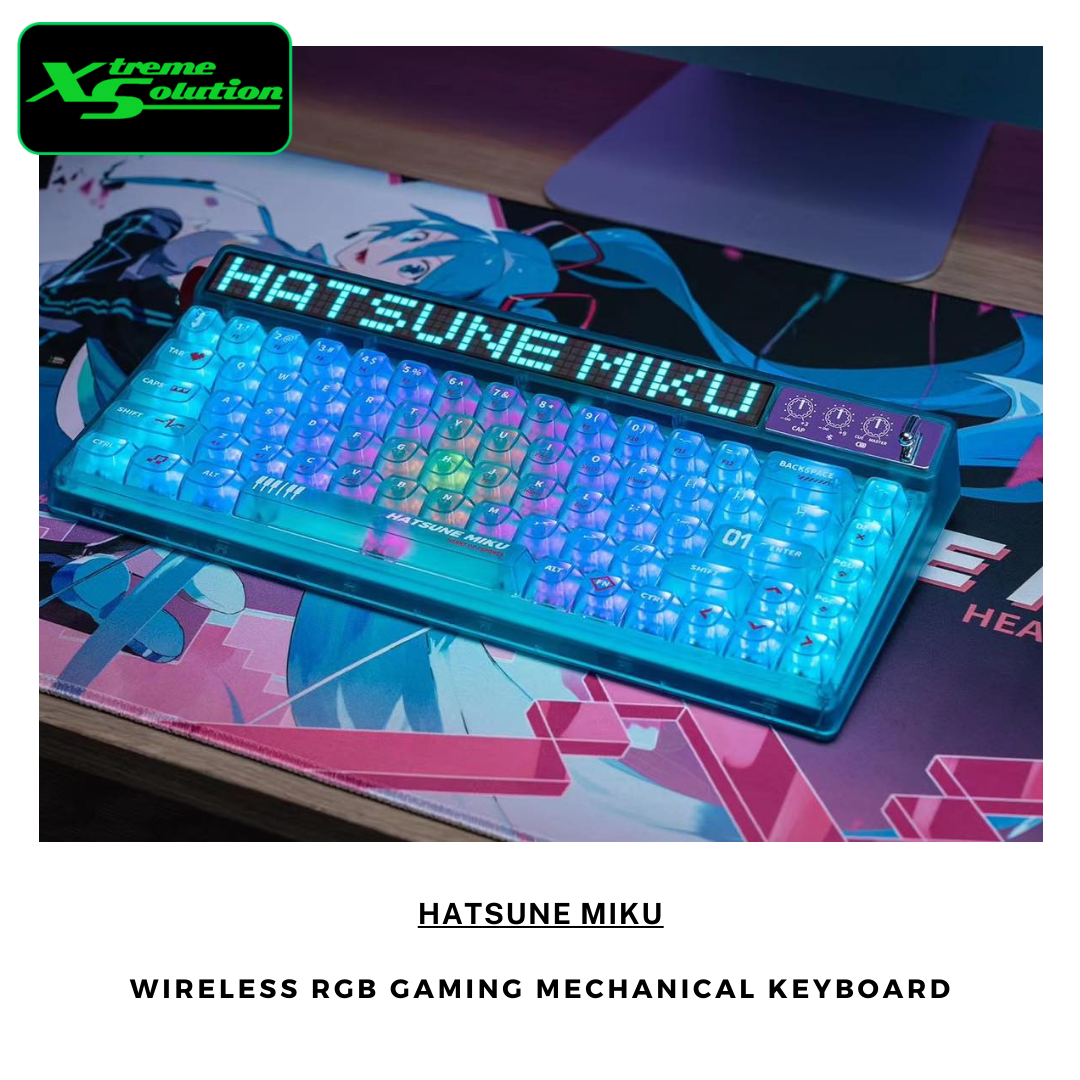 Moeyu X Hatsune Miku Wireless RGB Gaming Mechanical Keyboard ...