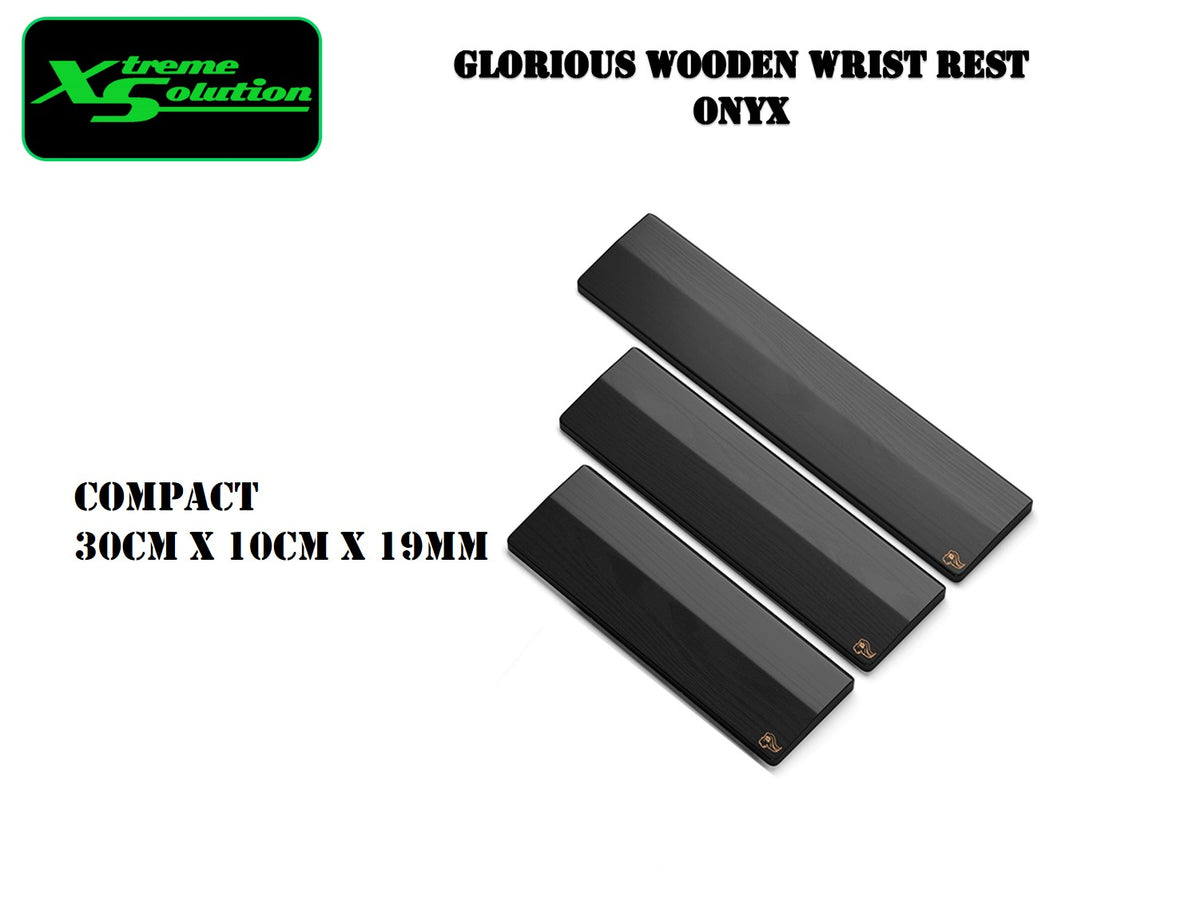Glorious Wooden Keyboard Wrist Rest (Golden Oak/ Onyx) - Compact/TKL/F ...