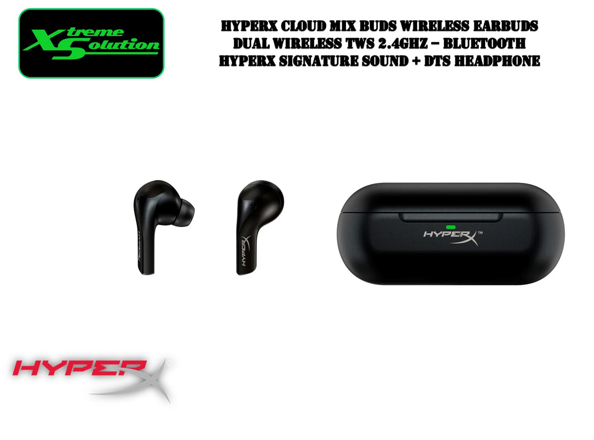 HyperX Cloud Mix Bubs Wireless Earbubs - Dual Wireless TWS 2.4Ghz + Bl ...