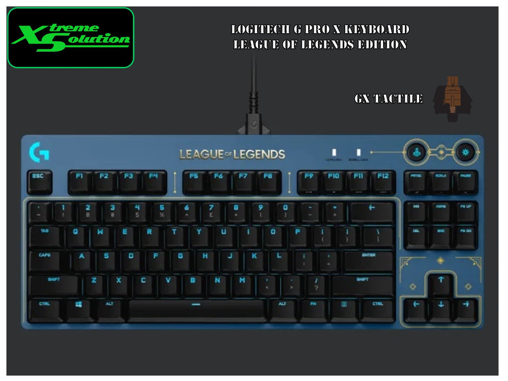 Logitech x League of Legend G Pro X Keyboard - GX Brown – XtremeSolution