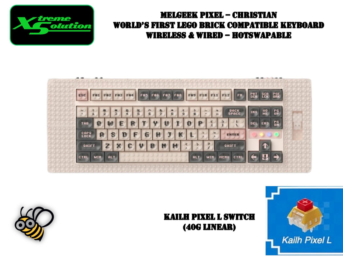 Melgeek Pixel - World's First Lego Brick Compatible Keyboard - Wireles ...