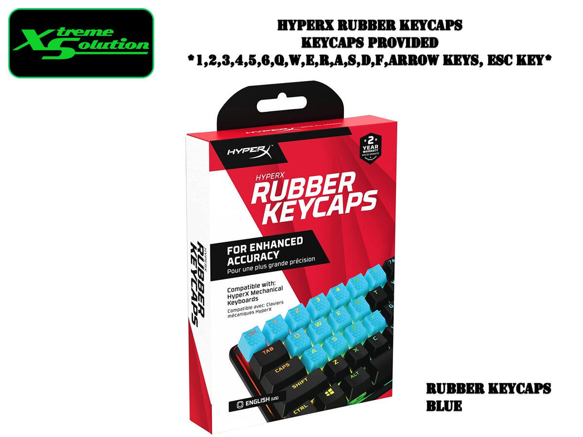 HyperX Rubber Keycaps - Gaming Keyboard Upgrade Kit – XtremeSolution