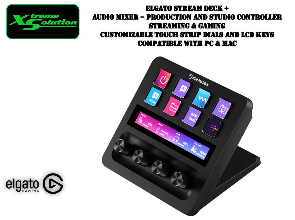 Elgato Stream Deck + Audio Mixer - Production and Studio Controller st ...